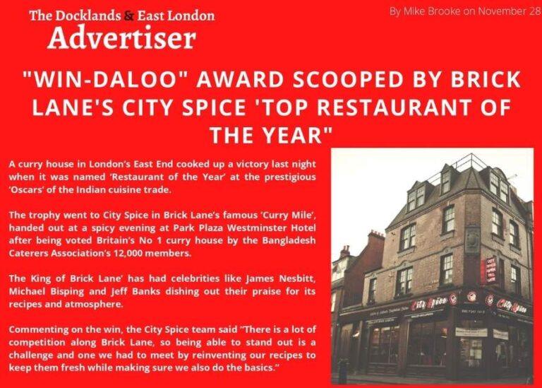 City Spice London’s Spicy Food Challenges and Contests - City Spice